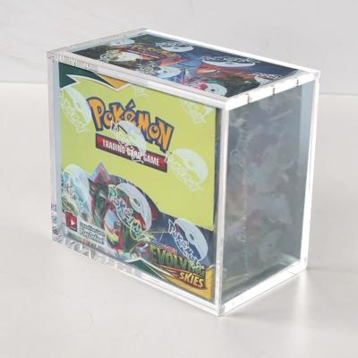 China Acrylic Magnetic Storage Box for Pokémon Game Cards, Transparent Dust-Proof Collecting Display Case with Lid for ETB for sale