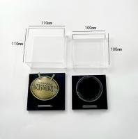 China Clear Two-Part Lid Acrylic Jewelry Display Box with Black Foam Insert, Anti-Tarnish Square Acrylic Storage Case for Bracelets, Necklaces, Silver Ornaments, Movie Prop Collectible Trinket Organizer for sale