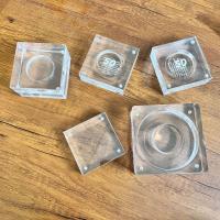 China Light Luxury Transparent Acrylic Display Box, Magnetic Storage Case for Badges, Slotted Standee, Card Brick Display Stand, Jewelry and Gold Coins for sale