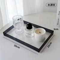 China High-end acrylic storage tray, light luxury style for bathroom, washstand, cosmetics, jewelry and aromatherapy storage for sale