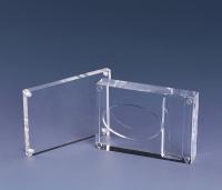 China Transparent Acrylic Display Case for Commemorative Coins, CNC High-Gloss Grooved Square Frame with Strong Magnets for Medals and Commemorative Coins for sale