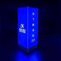 China Square frameless all-acrylic illuminated LED light box sign, wired-free, suspendable white advertising display for sale