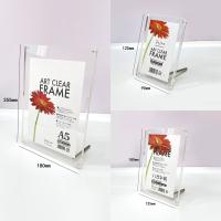 China Cross-border acrylic magnetic photo frames, strong magnetic A4 wedding photo plexiglass frames, acrylic crystal photo frames for sale