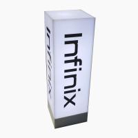 China Custom Vertical LED Light Box Sign, Freestanding Tall Rectangular Acrylic Illuminated Counter Display Light Box With Brand Logo Printing For Mobile Phone Store Shop Counter Advertising for sale