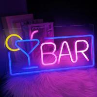 China Custom LED Light Sign Illuminated Signage with Neon Wall Decor for Bars and Restaurants for sale