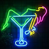 China Custom LED Light Sign Illuminated Signage with Neon Wall Decor for Bars and Restaurants for sale