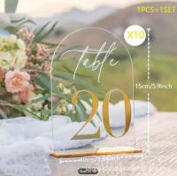 China A6 acrylic table sign with strong magnet, transparent A4 advertising display stand, PS table card and A5 display plaque for sale
