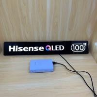 China Ultra-Thin Acrylic LED Light Sign, USB Powered Mini Backlit Logo Display for TV Showroom, Custom Hollow Illuminated Counter Sign for sale