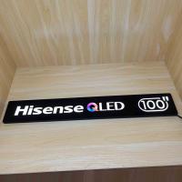 China Ultra-Thin Acrylic LED Light Sign, USB Powered Mini Backlit Logo Display for TV Showroom, Custom Hollow Illuminated Counter Sign for sale