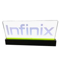 China Acrylic LED luminous display signs, directional signs, plexiglass billboards for mobile phone stores, transparent tabletop stands for sale