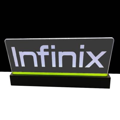 China Acrylic LED luminous display signs, directional signs, plexiglass billboards for mobile phone stores, transparent tabletop stands for sale