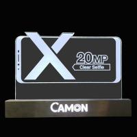 China Acrylic LED luminous display signs, directional signs, plexiglass billboards for mobile phone stores, transparent tabletop stands for sale