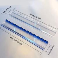 China Spot US mahjong sorting rulers, acrylic mahjong racks, 17.5/20-inch magnetic sorting rulers, 4 pieces per set for sale