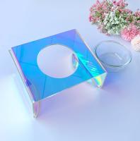 China Elevated Clear Acrylic Feeding Stand for Cat Bowls, Neck Protection Food & Water Bowl Holder for Dogs, Acrylic Pet Bowl Stand for sale
