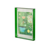 China Ins-style acrylic photo frame stand, transparent & colorful square picture frame, DIY photo and poster mounting frame for wall hanging for sale