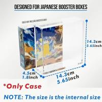 China Cross-border acrylic magnetic storage box, blind box, card and figure display case, dust-proof high-transparency storage box for Pokémon game cards for sale