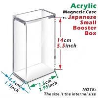 China Cross-border acrylic magnetic storage box, blind box, card and figure display case, dust-proof high-transparency storage box for Pokémon game cards for sale