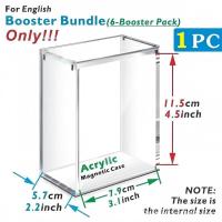 China Cross-border acrylic magnetic storage box, blind box, card and figure display case, dust-proof high-transparency storage box for Pokémon game cards for sale