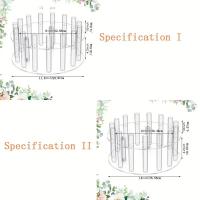 China Acrylic cake stand, glass flower vases, transparent round test tube flower rack, dessert display stand for weddings and parties for sale