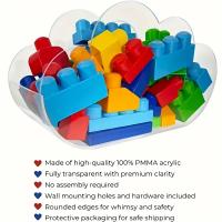 China Wall-mounted acrylic storage rack for cross-border supply, cloud-shaped decorative box for kids' toy storage for sale