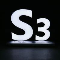 China LED Light Up 3D Letter Display Stand, Acrylic Illuminated Model Sign for Mobile Phone Retail Store Counter for sale