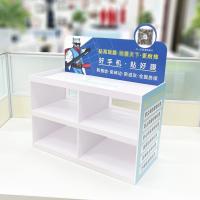 China Mobile phone tempered film foam board display stand, mall data cable and digital accessories display rack, multi-layer PVC display counter for sale