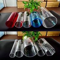 China Colored acrylic tubes, plexiglass tubes, hollow round tubes, plastic cylindrical tubes for aquarium processing with diameters ranging from 1 to 1500 for sale