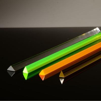 China Supply transparent acrylic tubes, acrylic rods, colored tubes, square acrylic rods, high-brightness transparent triangular strips for sale