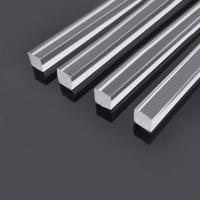 China Supply transparent acrylic tubes, acrylic rods, colored tubes, square acrylic rods, high-brightness transparent triangular strips for sale
