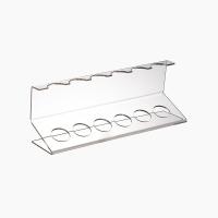China 6 Slots Clear Acrylic Cutlery Display Stand, Countertop Silverware Holder Rack for Restaurant Tableware, Flatware Spoon Fork Knife Retail Display Organizer for sale