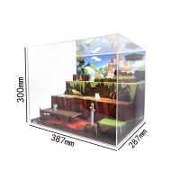 China Acrylic Dustproof Figure Display Box with Layered Scenes for Game Themes for sale