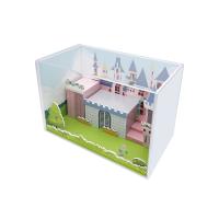 China Acrylic Dustproof Figure Display Box with Layered Scenes for Game Themes for sale