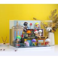China Acrylic Dustproof Figure Display Box with Layered Scenes for Game Themes for sale
