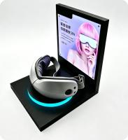 China Acrylic Countertop LED Display Stand for Neck Massager, Custom Brand POS Retail Display Rack with Screen Player for Electronic Product Promotion for sale