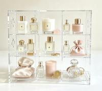 China Acrylic 9 Grid Display Cabinet, Clear Cube Organizer for Crystals, Perfume, Jewelry & Collectibles for sale