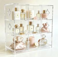China Acrylic 9 Grid Display Cabinet, Clear Cube Organizer for Crystals, Perfume, Jewelry & Collectibles for sale