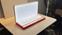 China Custom LED Backlit Acrylic Display Stand | 3C Electronics & TWS Earbuds Counter Showcase for sale
