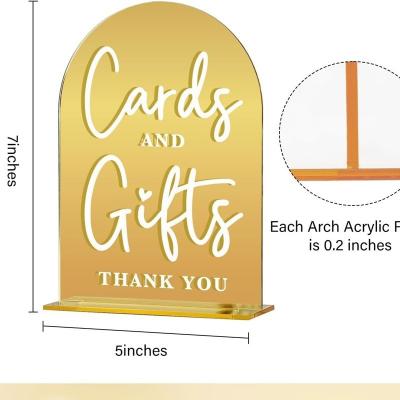 China Acrylic table number cards, QR code printable standing signs, table card display stands for birthday party table seating decorations for sale