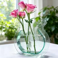 China Fish Shaped Acrylic Vase | Clear Flower Vase & Mini Fish Bowl | Modern Table Centerpiece for Wedding, Home & Office Decor for sale