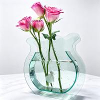 China Fish Shaped Acrylic Vase | Clear Flower Vase & Mini Fish Bowl | Modern Table Centerpiece for Wedding, Home & Office Decor for sale