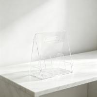 China Acrylic Flower Tote Box, Clear Portable Flower Gift Box with Handle, Modern Floral Packaging for Wedding, Valentine's Day & Home Decor for sale
