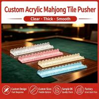 China Custom Acrylic Mahjong Tile Pusher Rack — Thickened Mahjong Tile Holder, Magnetic Design, Factory Bulk Supply for sale