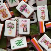 China Premium 4-Layer Acrylic American Mahjong Set — 160 Engraved Tiles, Luxury Crystal Clear Finish, Portable Game Night Gift. for sale