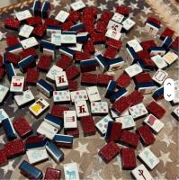 China Premium 4-Layer Acrylic American Mahjong Set — 160 Engraved Tiles, Luxury Crystal Clear Finish, Portable Game Night Gift. for sale