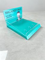 China Acrylic Massage Gun Display Stand, Desktop Organizer Holder with 1 Gun Slot & 3 Attachment Holes, Customizable for sale