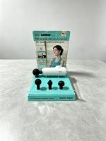 China Custom Acrylic Massage Gun Display Stand, Desktop Storage & Display Rack, Flat Gun Tray with 3 Upright Head Slots for sale