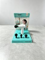 China Custom Acrylic Massage Gun Display Stand, Desktop Storage & Display Rack, Flat Gun Tray with 3 Upright Head Slots for sale
