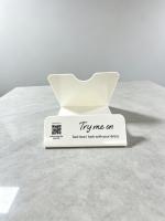 China White Acrylic Bouquet Display Stand, Portable Flower Holder for Wedding Ceremony, Party Events, Florist Shop Counter & Retail Display, Customizable for sale