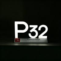 China Custom Countertop LED Light Sign itel P32 Desktop 3D Illuminated Logo Sign for Mobile Phone Shop Display for sale
