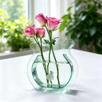 China Fish Shaped Acrylic Vase | Clear Flower Vase & Mini Fish Bowl | Modern Table Centerpiece for Wedding, Home & Office Decor for sale